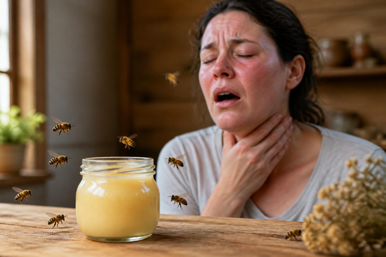 Les dangers de la gelée royale chez les personnes allergiques